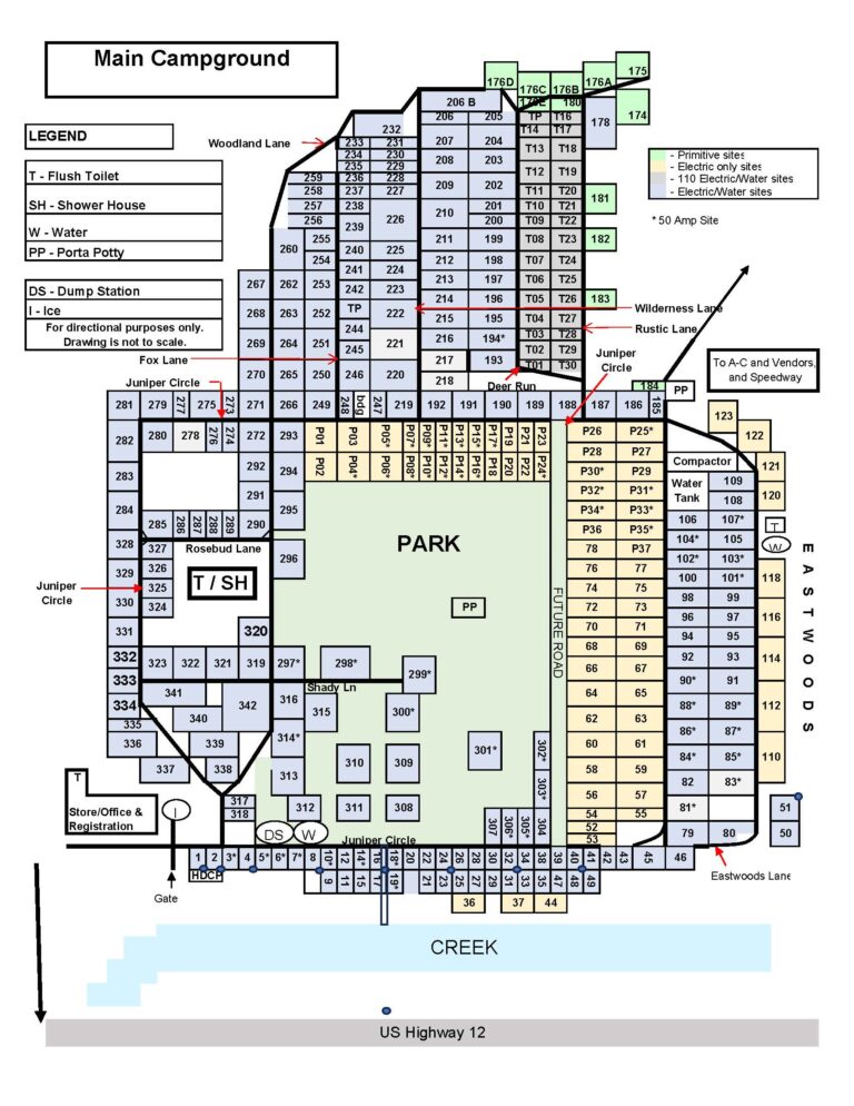 Campground Maps - The Groves of Michigan - Campground and Event Center